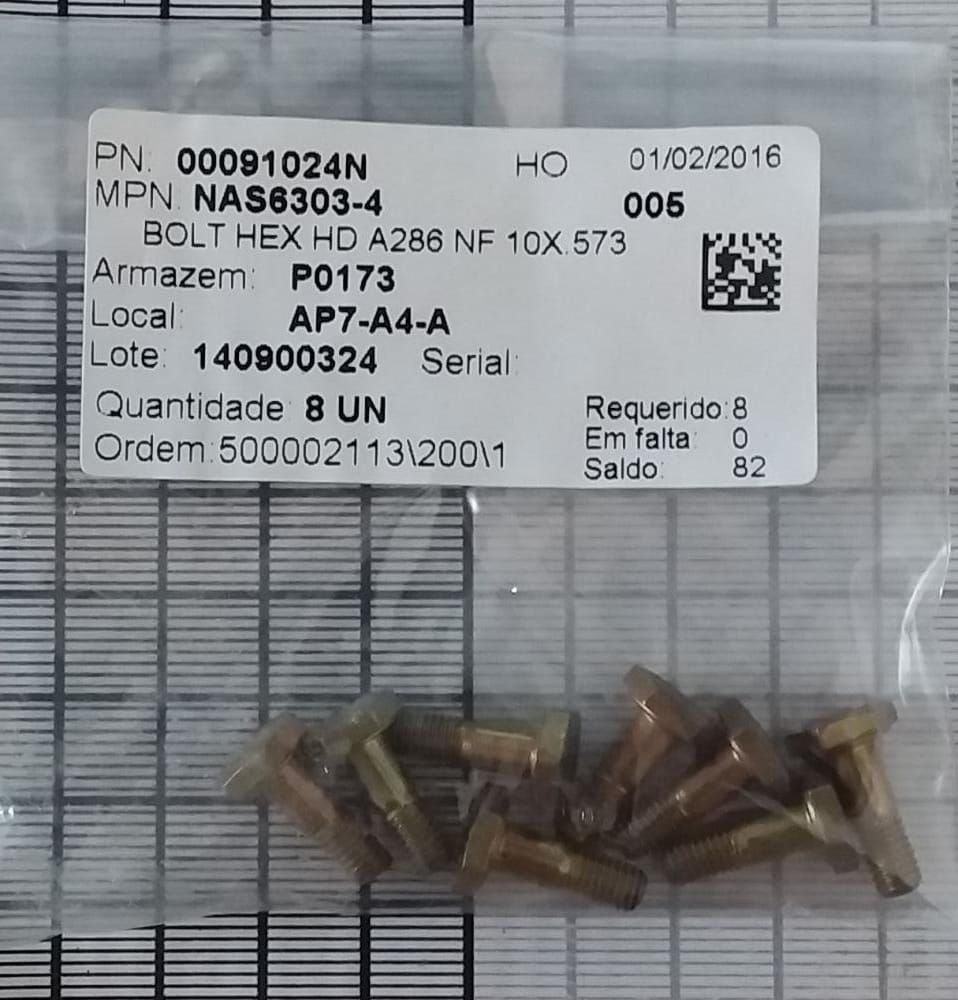 PARAFUSO - NAS6303-4 - Fibraer