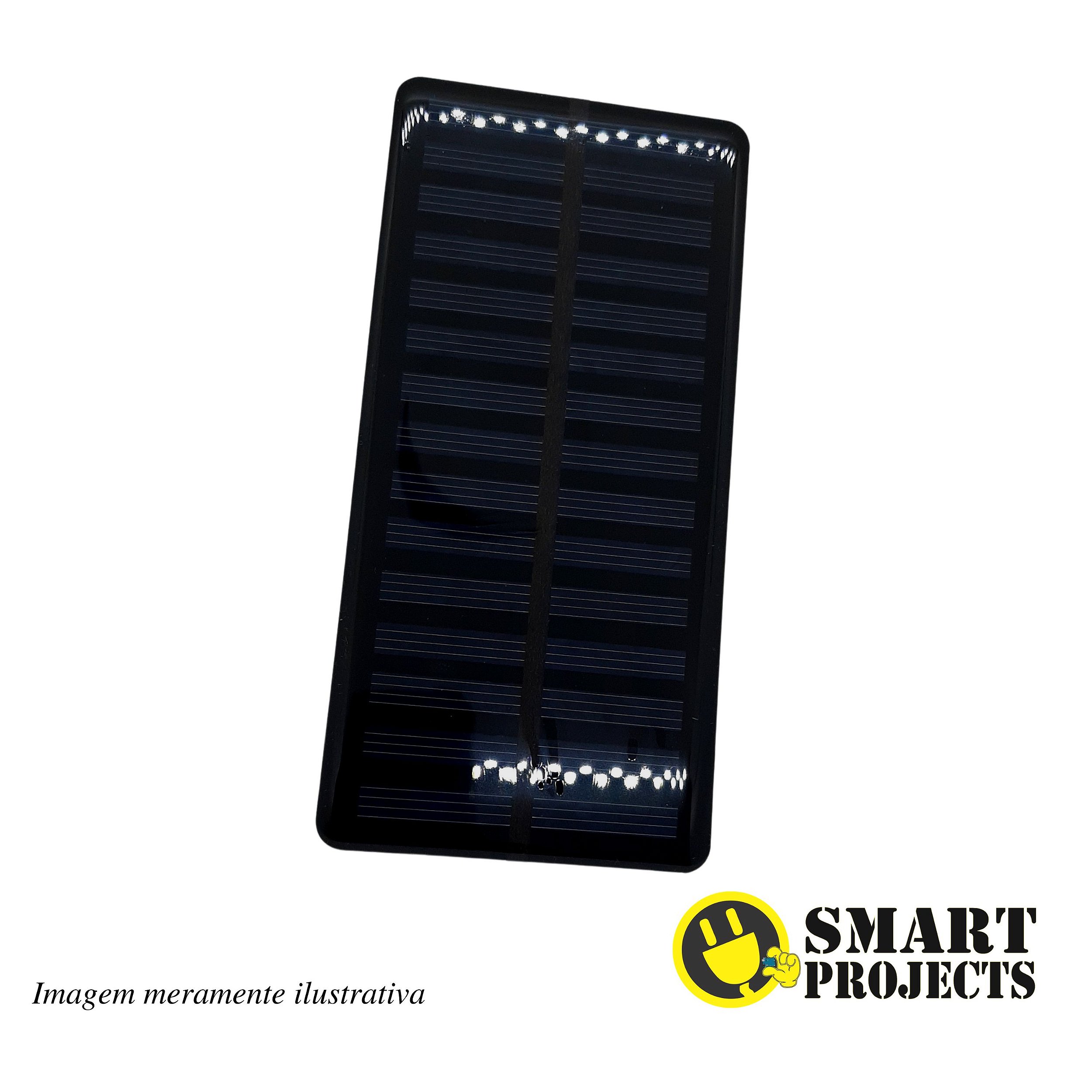 Mini Placa Energia Solar Fotovoltaica 7,5v 100mA 135x64,7mm ...