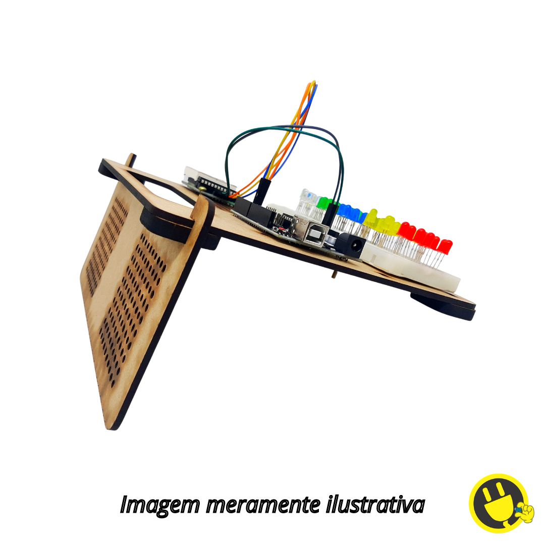 Base Mdf Para Arduino Uno Protoboard E Sensores Arduino E Raspberry