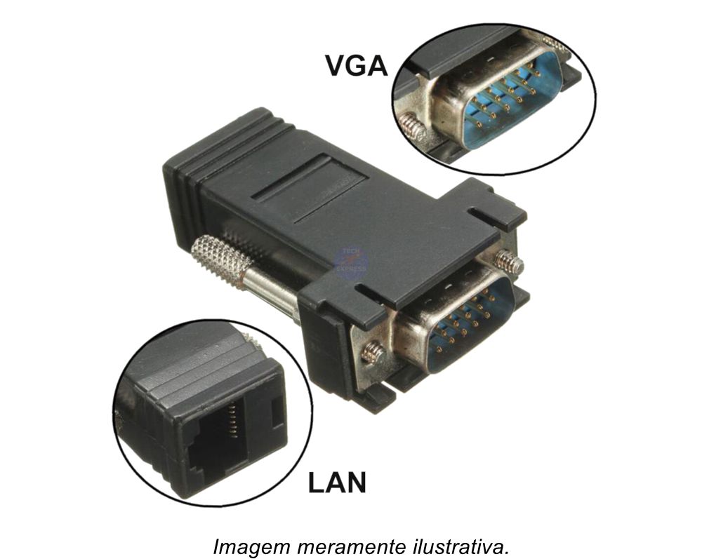 Conversor Adaptador VGA para RJ45 - SmartProjects Brasil | Componentes ...