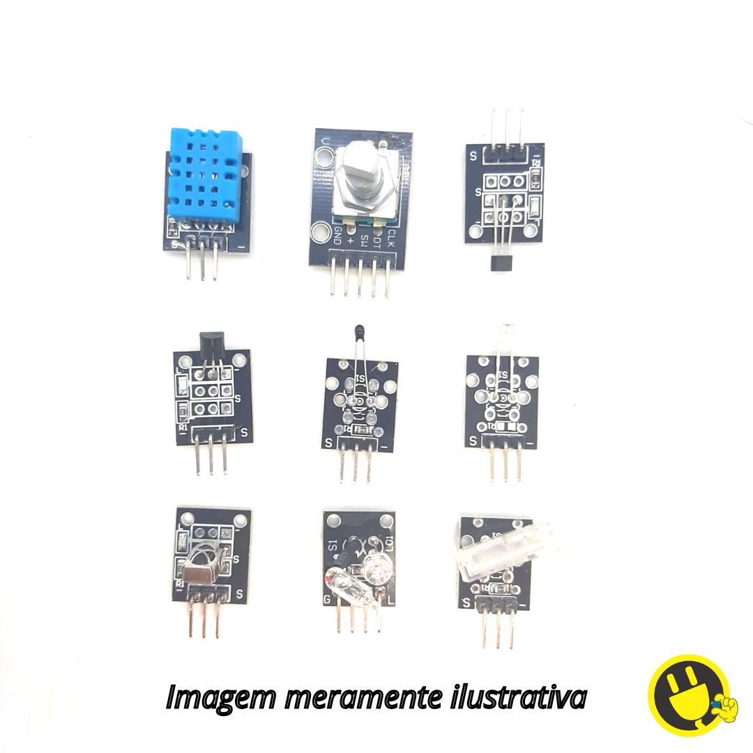 Kit com 37 Módulos e Sensores com Caixa Organizadora - SmartProjects ...
