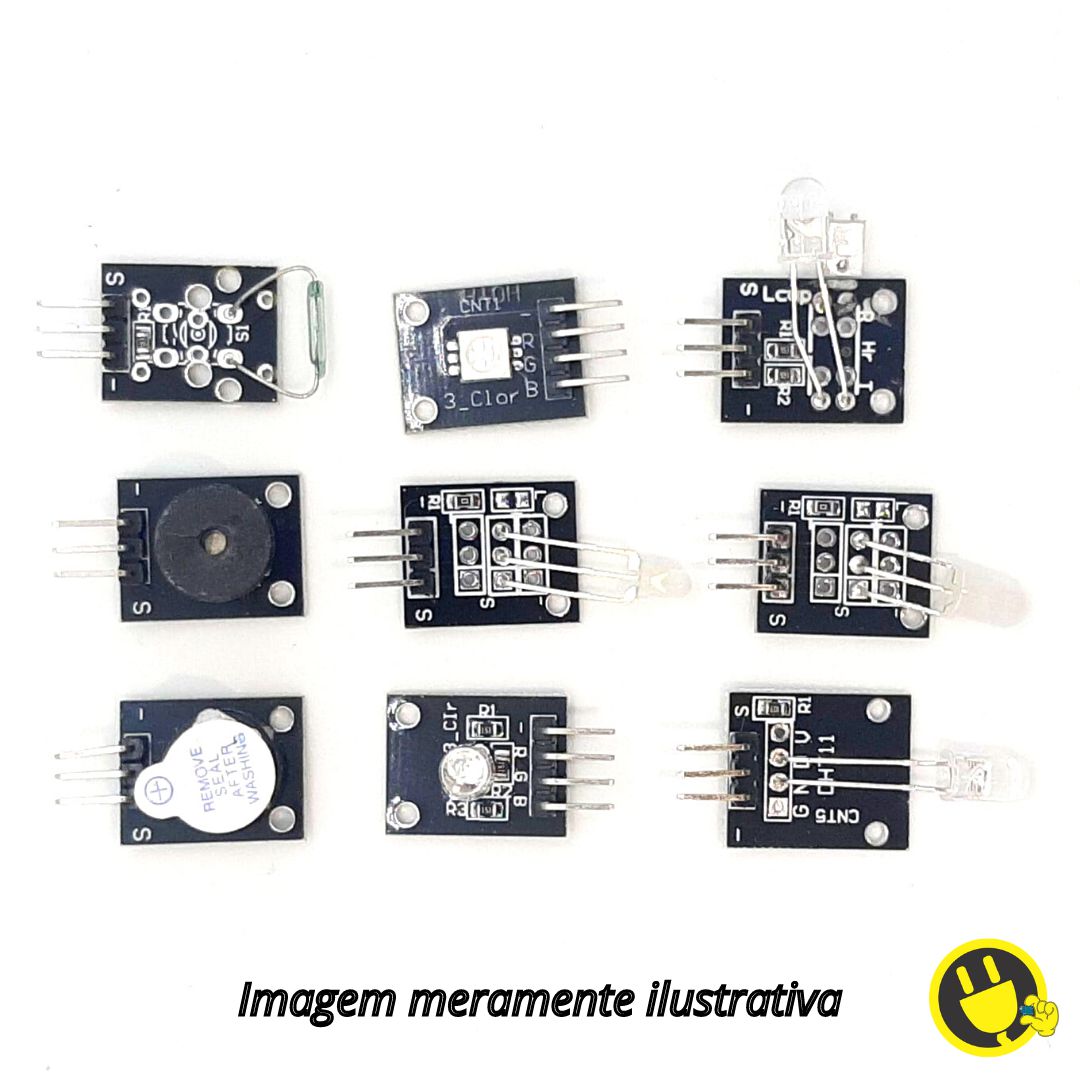 Kit com 37 Módulos e Sensores com Caixa Organizadora - SmartProjects ...