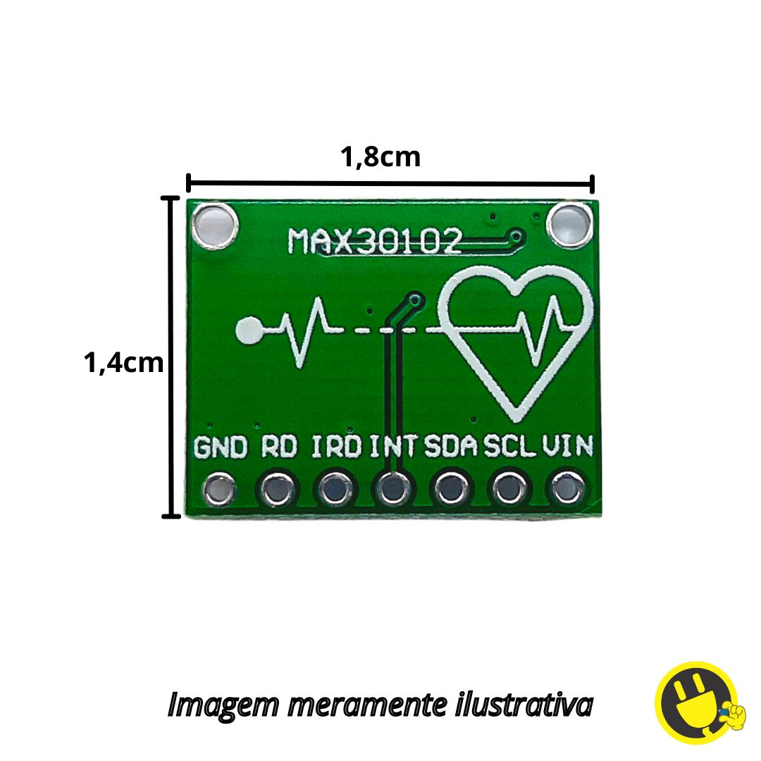 Sensor de Batimento Cardíaco e Oxímetro MAX30102 - SmartProjects Brasil ...