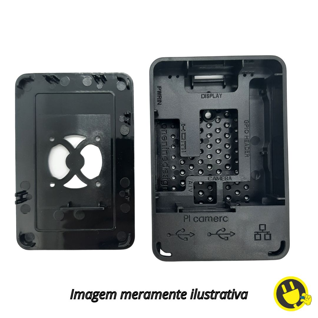 Case Raspberry Pi 4 com Cooler e Dissipadores - Arduino e Raspberry em Manaus é na Smart Projects!