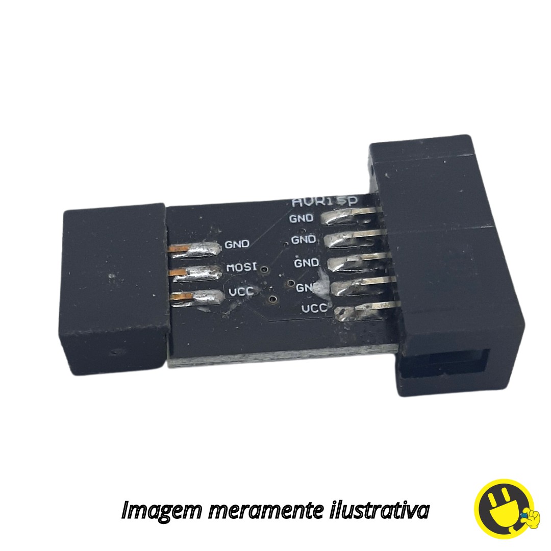 Módulo adaptador USBASP para ATMEL AVR 6 - 10 pinos STK500 - Arduino e ...