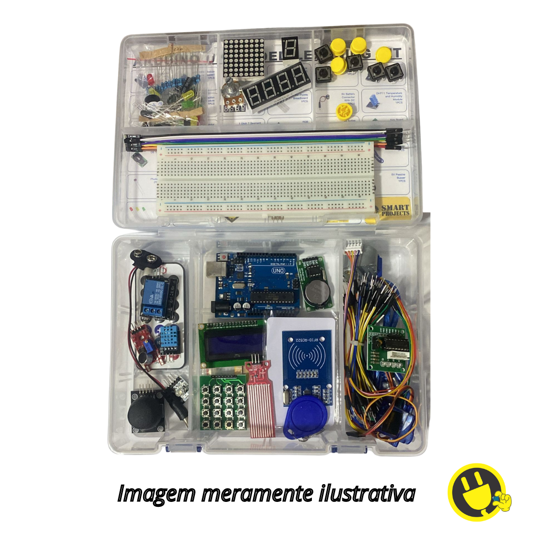Kit Arduino Uno RFID Completo com Maleta Plástica - SmartProjects ...