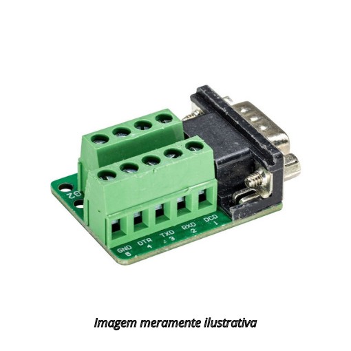 Módulo Adaptador DB9 Serial RS232 Macho para Borne - SmartProjects ...