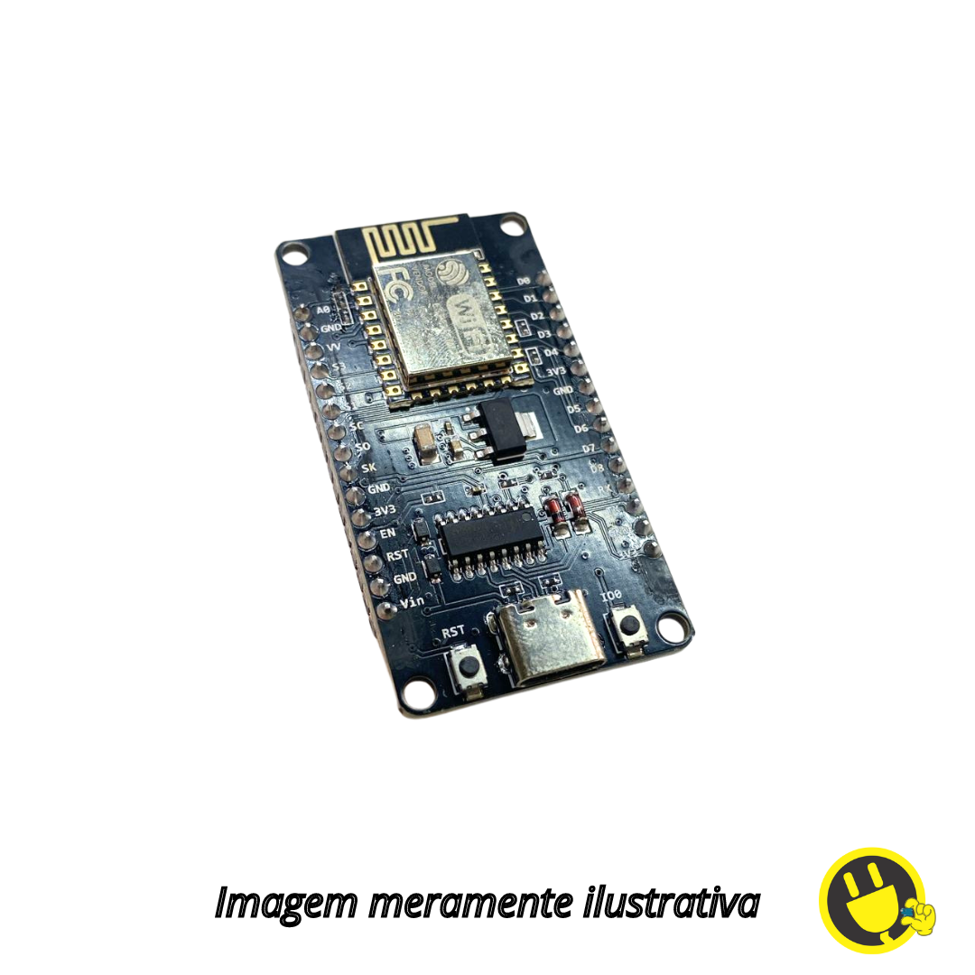 Módulo ESP8266 NodeMCU WIFI CH340 com USB Tipo C - SmartProjects Brasil ...