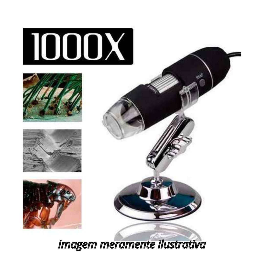 Microscópio Digital Lupa USB Zoom 1000x - SmartProjects Brasil ...