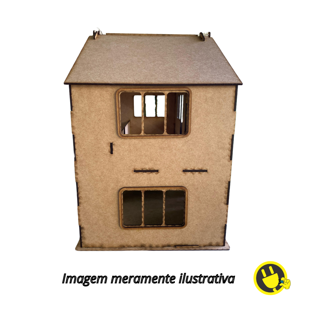 Kit DIY Casa em MDF para Projetos de Automação Residencial ...