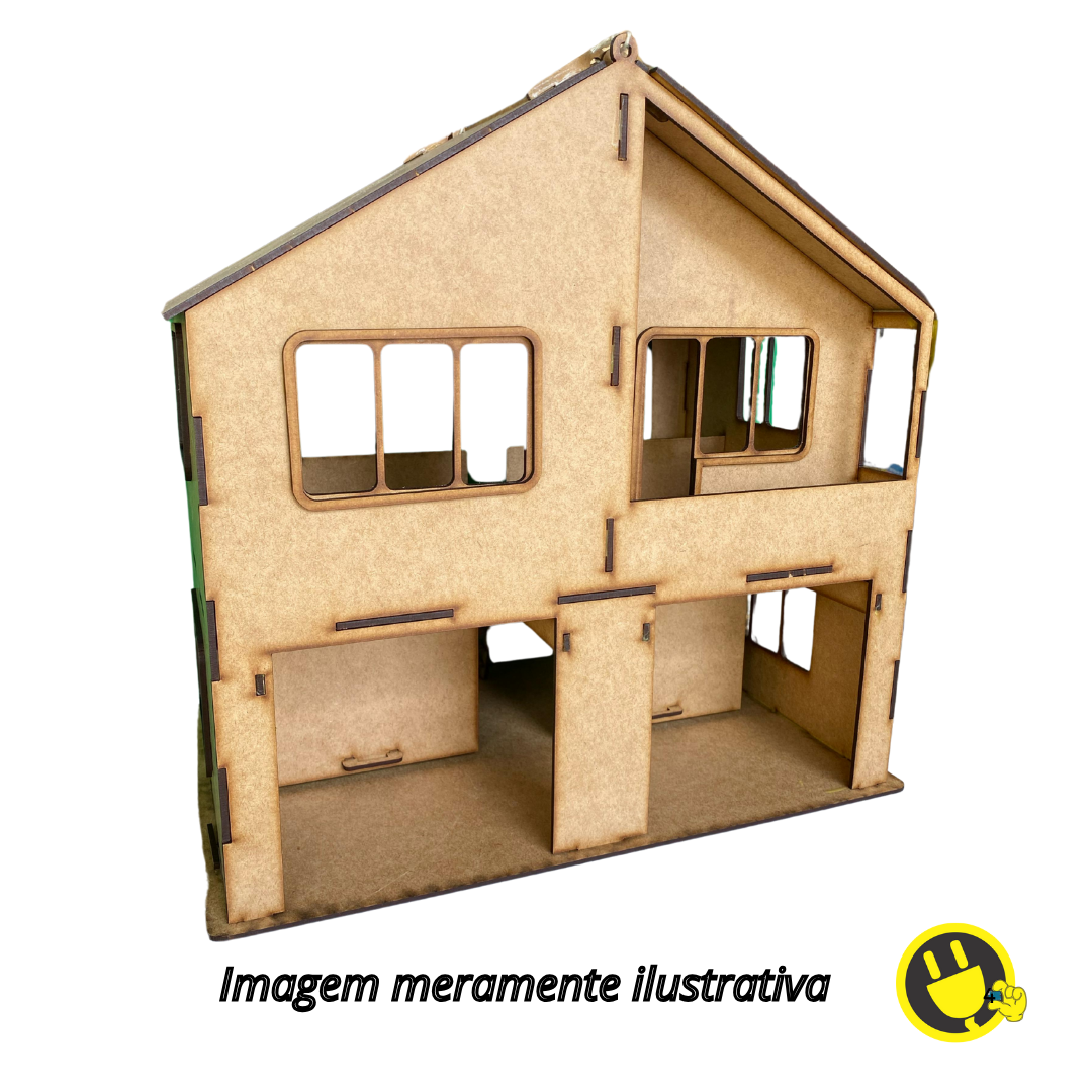 Kit DIY Casa em MDF para Projetos de Automação Residencial ...