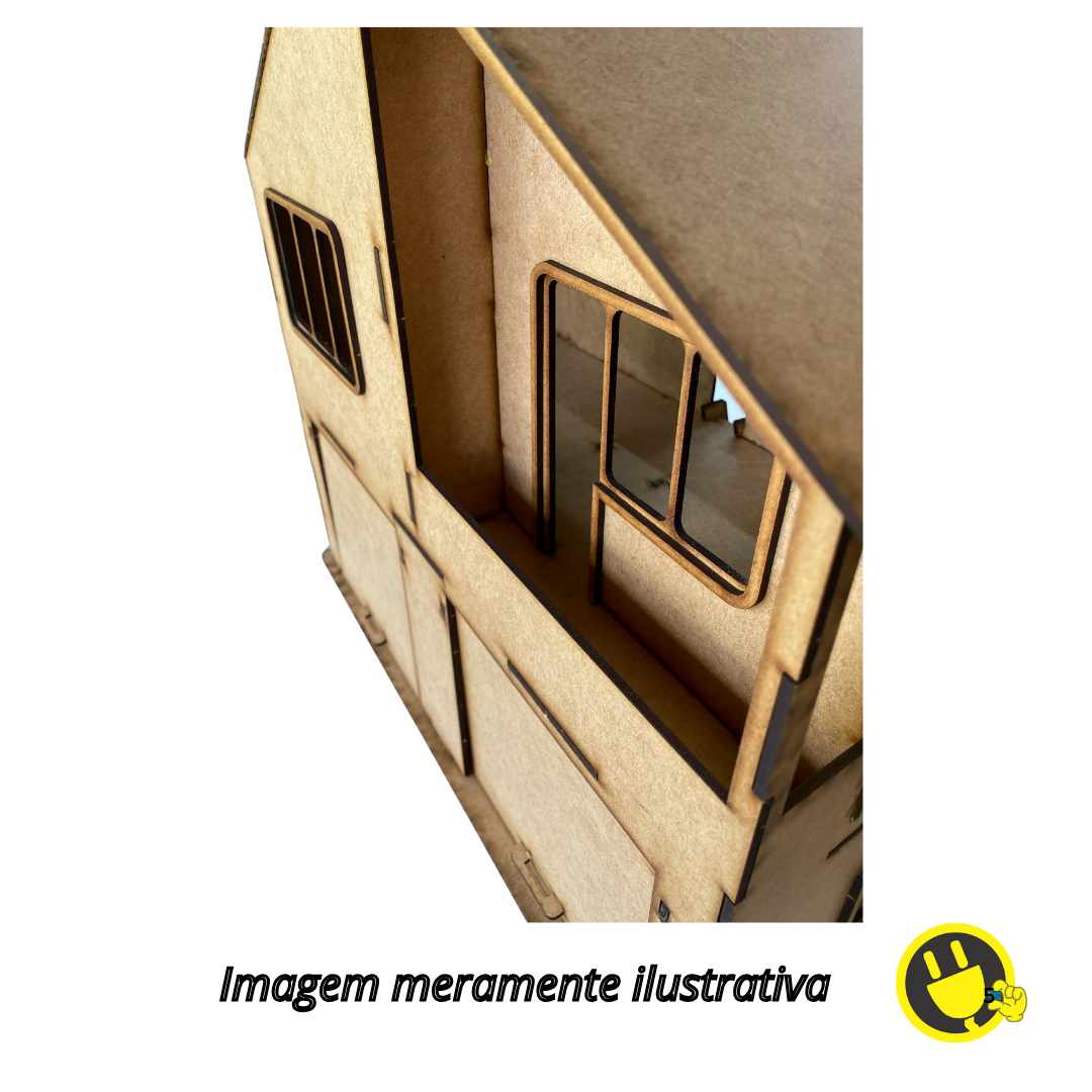 Kit DIY Casa em MDF para Projetos de Automação Residencial ...