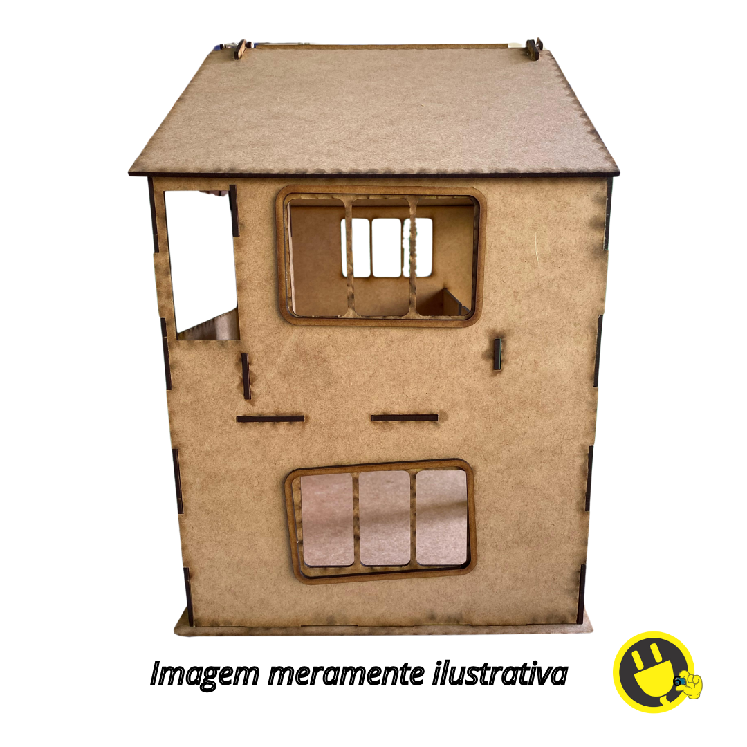 Kit DIY Casa em MDF para Projetos de Automação Residencial ...