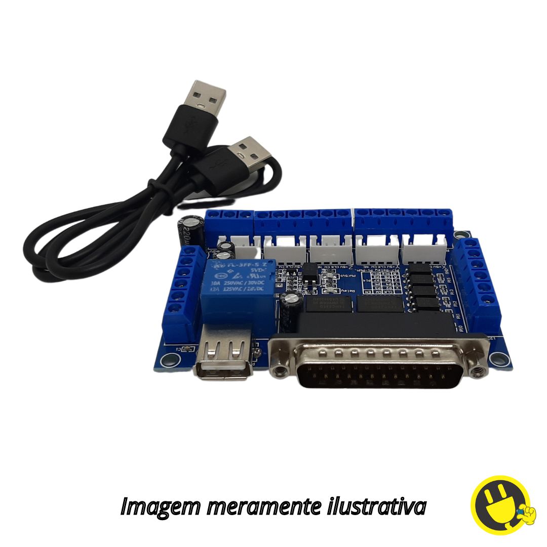 Placa Controladora CNC Interface Mach3 5 Eixos - Arduino e Raspberry em Manaus é na Smart Projects!