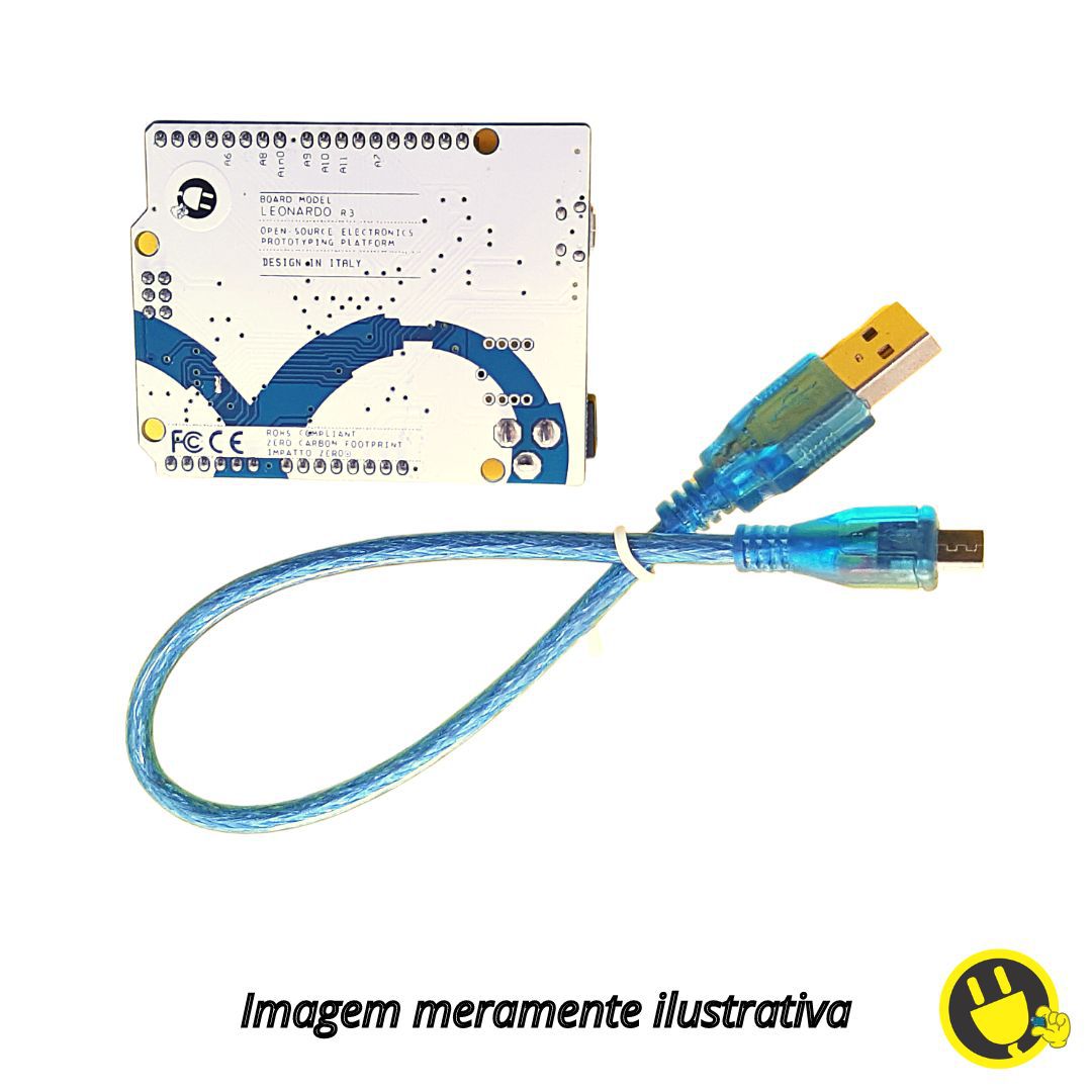 Arduino Leonardo R3 com Cabo USB - SmartProjects Brasil | Componentes ...