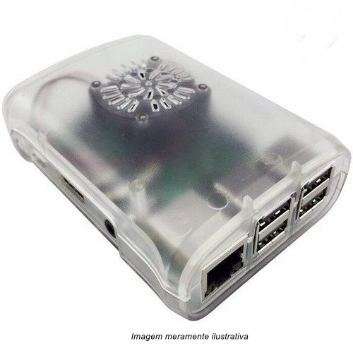 Case Raspberry Pi 3 ABS Incolor - Arduino e Raspberry em Manaus é na Smart Projects!