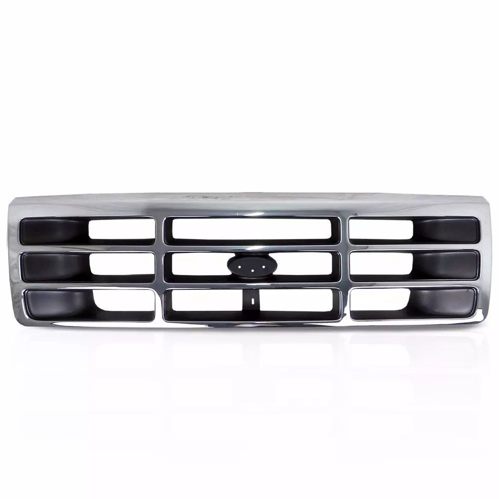 Kit de Frente Grade Moldura Cromada F1000 e F4000 1996 a 1998 Farol Pi ...