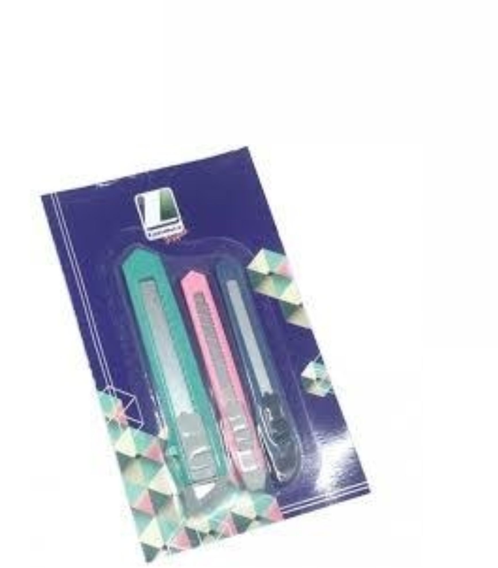 Estilete Cabo Plástico Colorido Lanmax com 3 und - TKG STORE ...