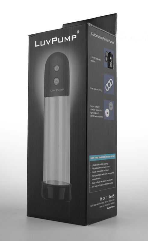 BOMBA PENIANA ELETRICA RECARREGÁVEL USB LUVPUMP - Ninguém Vai Saber Sex Shop