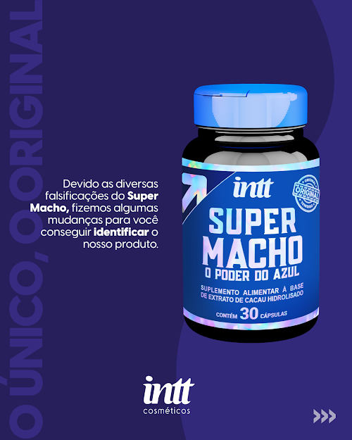 SUPLEMENTO MULTIVITAMÍNICO POTENCIALIZADOR MASCULINO SUPER MACHO INTT ...