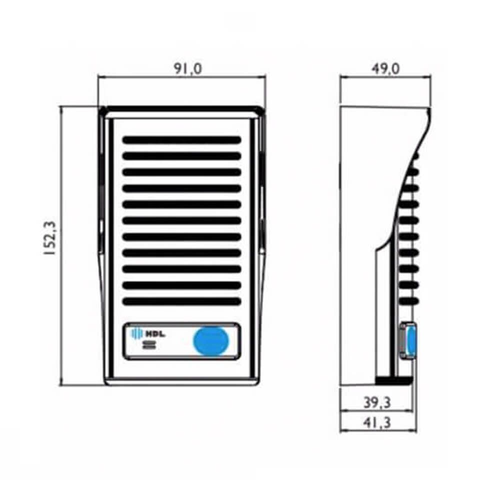 Unidade Externa Interfone HDL F8 NTL Porteiro Eletrônico - Aquamaris ...