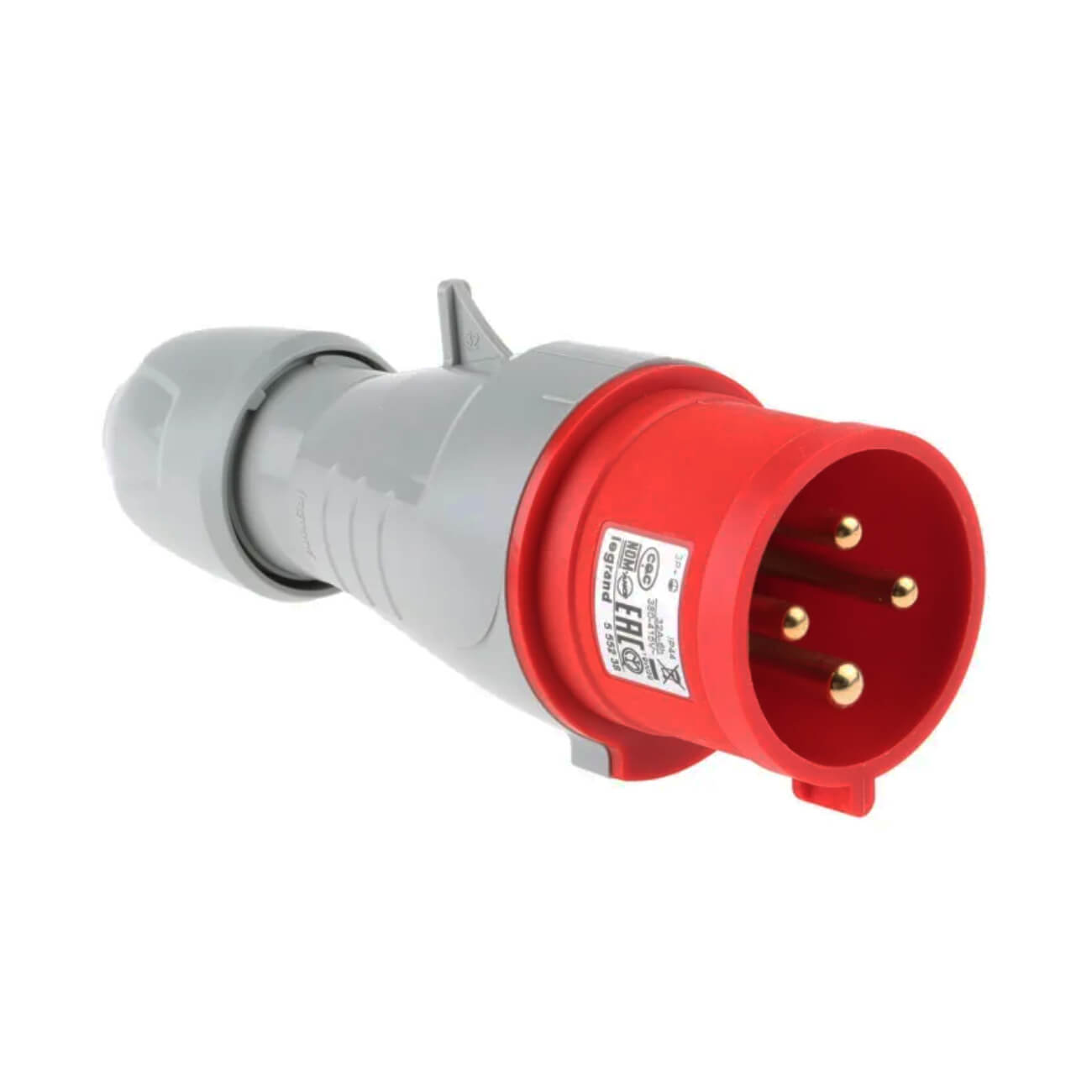 Plug Macho Industrial 32A 3P+T Trifásica 415V IP44 555238 Tempra ...