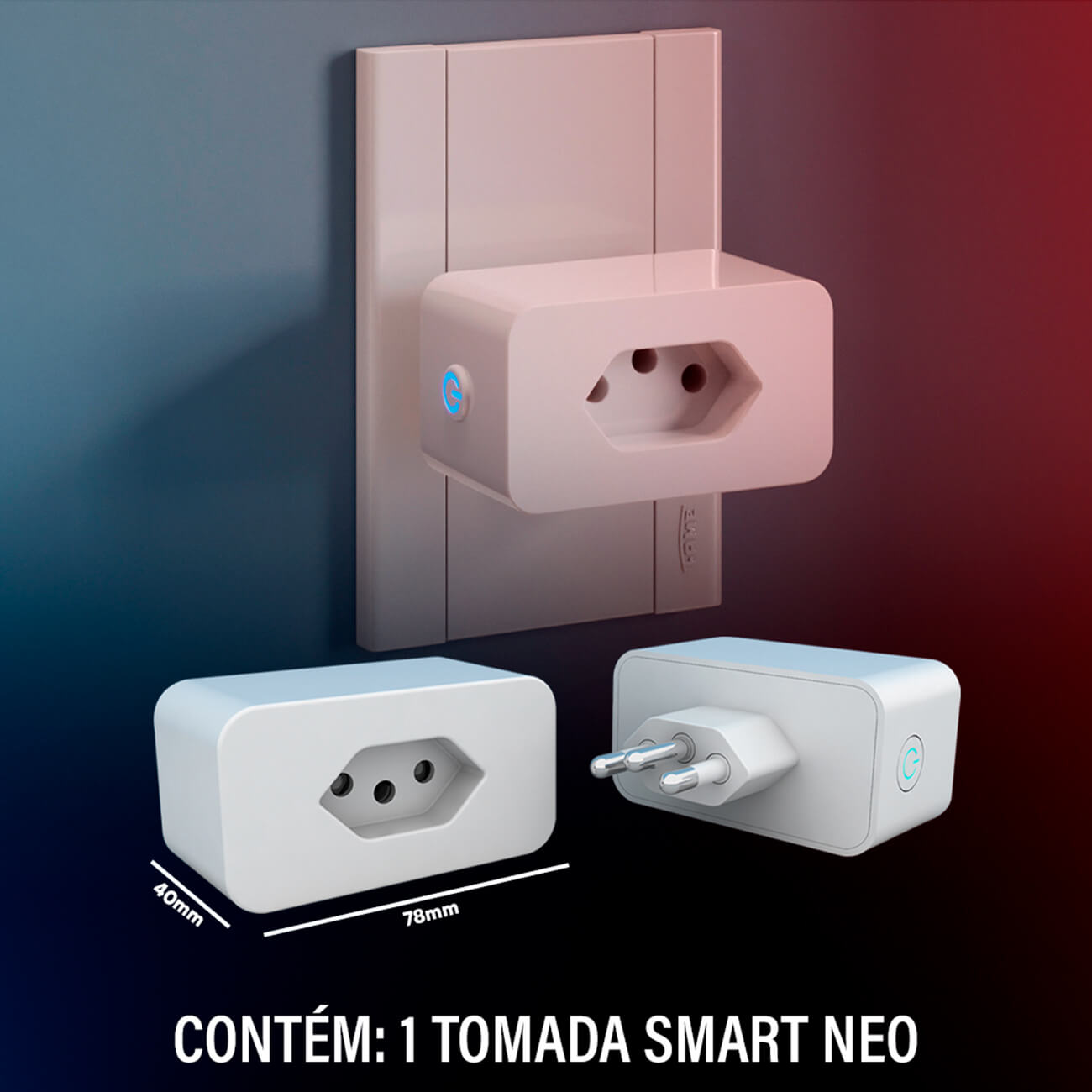 Tomada Inteligente Wifi 10A Avant NEO Alexa Google 2P+T Bivolt ...