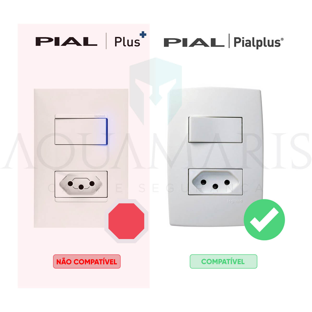 Placa Cega 4x2 Branco Legrand PIAL PLUS (Antiga) 618500 Legrand ...