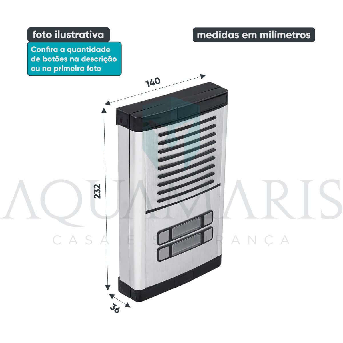 Interfone 4 Pontos Porteiro Eletrônico Coletivo HDL Condomínio Predial ...
