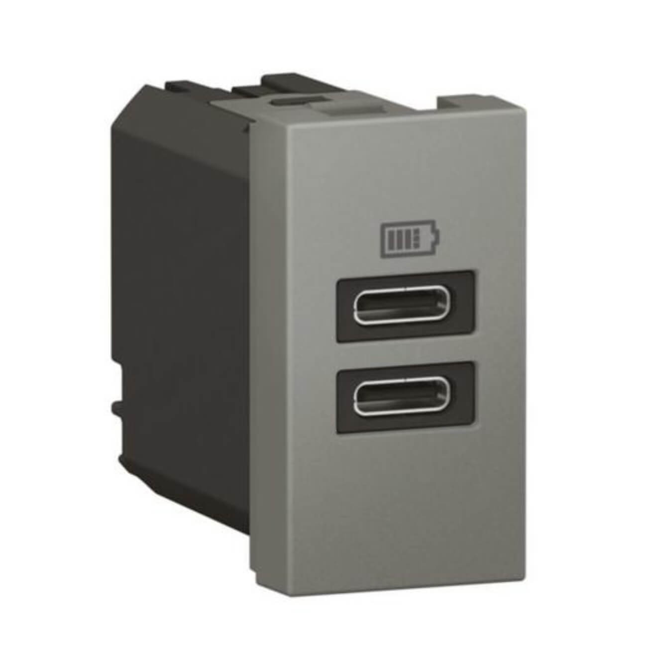 Kit Completo USB Duplo Tipo-C 15W Com Placa 4x2 Legrand Linha Arteor S ...