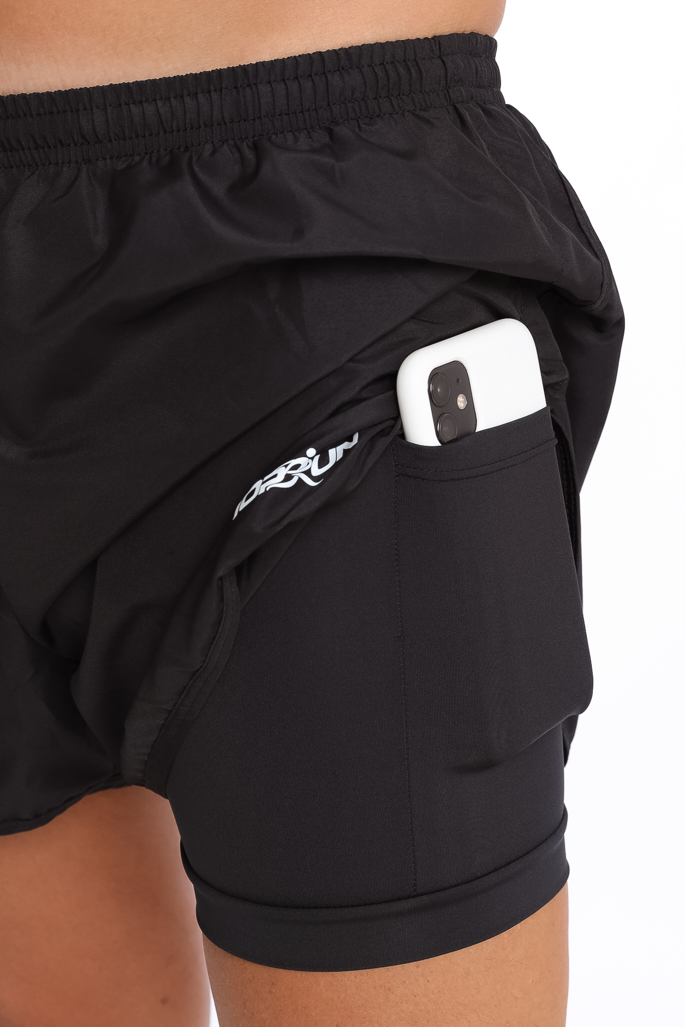 SHORT RAIZ DUPLO BLACK - TOP RUN OFICIAL | Shorts de compressão para ...