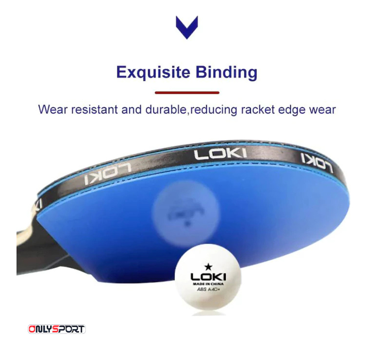 Raquete Profissional Loki K5000 Borrachas (Azul e Preta) Aprovado ITTF - Tênis de Mesa Store ...