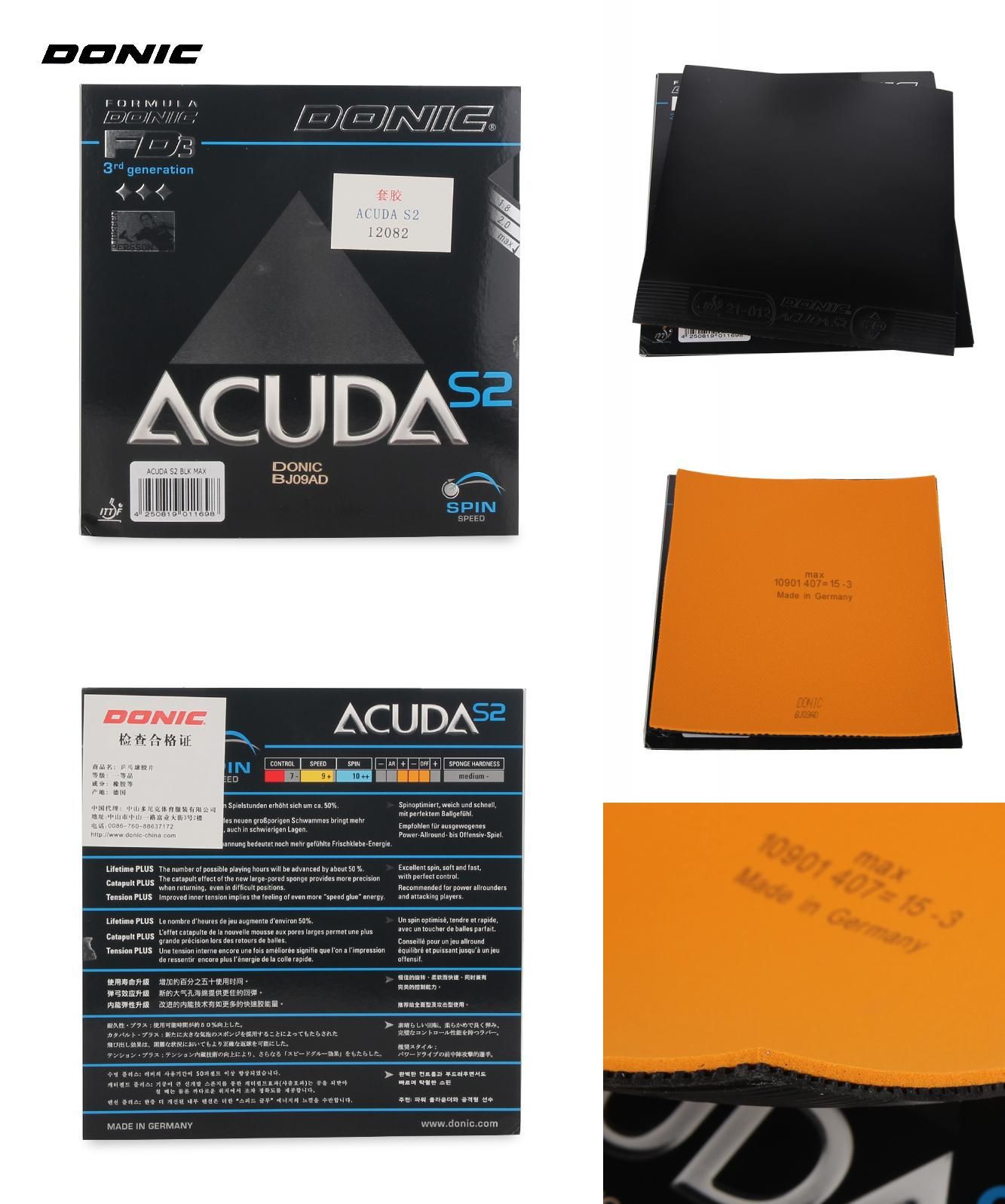 Borracha Donic - Acuda S2 Tênis De Mesa - Tênis de Mesa Store - Loja de ...