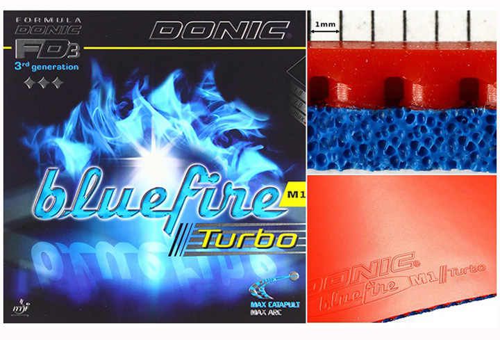 Borracha Donic - Bluefire M1 Turbo Tensionada - Tênis de Mesa Store ...