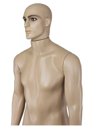 Manequim Masculino Bege - MERCADÃO DO LOJISTA