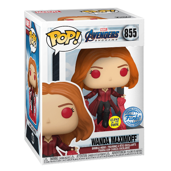 Funko Pop! Avengers Wanda Maximoff 855 Exclusivo Glow Original - Moça ...
