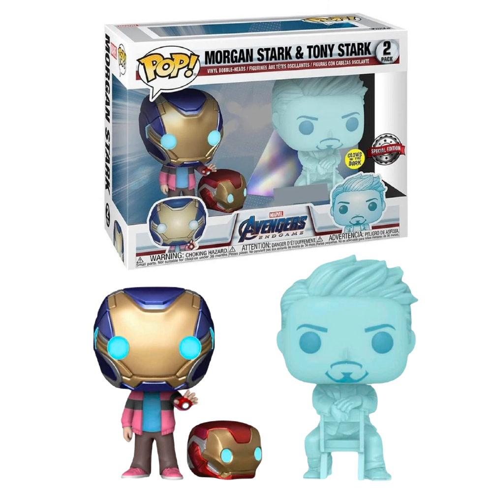 Funko Pop! Homem de Ferro Morgan Stark & Tony Stark 2 Pack Exclusivo ...