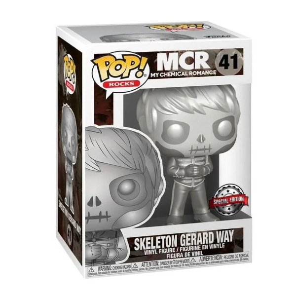 Funko Pop! Rocks My Chemical Romance Skeleton Gerard Way 41 Exclusivo ...