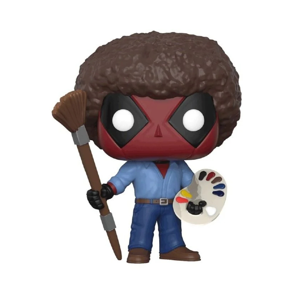 Funko Pop! Marvel Deadpool As Bob Ross 319 Original Colecionavel - Moça ...