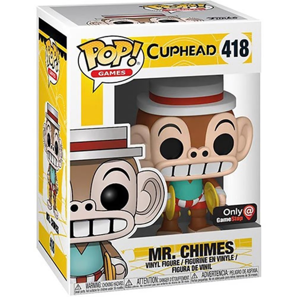 Funko Pop Games Cuphead Mr. Chimes 418 Exclusivo Original Colecionavel ...