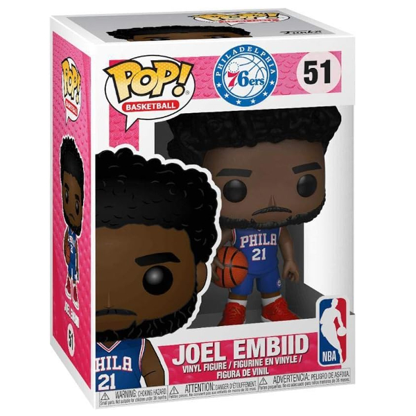 Funko Pop! Basketball Joel Embiid 51 Original Boneco Colecionavel ...