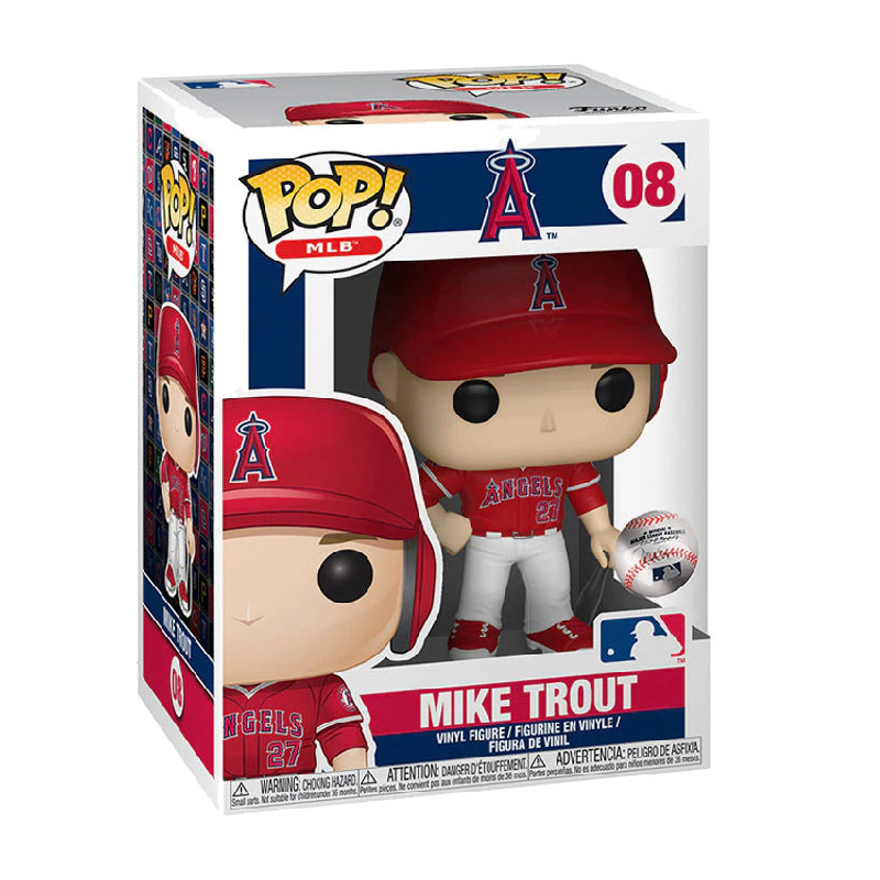 Funko Pop! MLB Baseball Mike Trout 08 Original Boneco Colecionavel ...