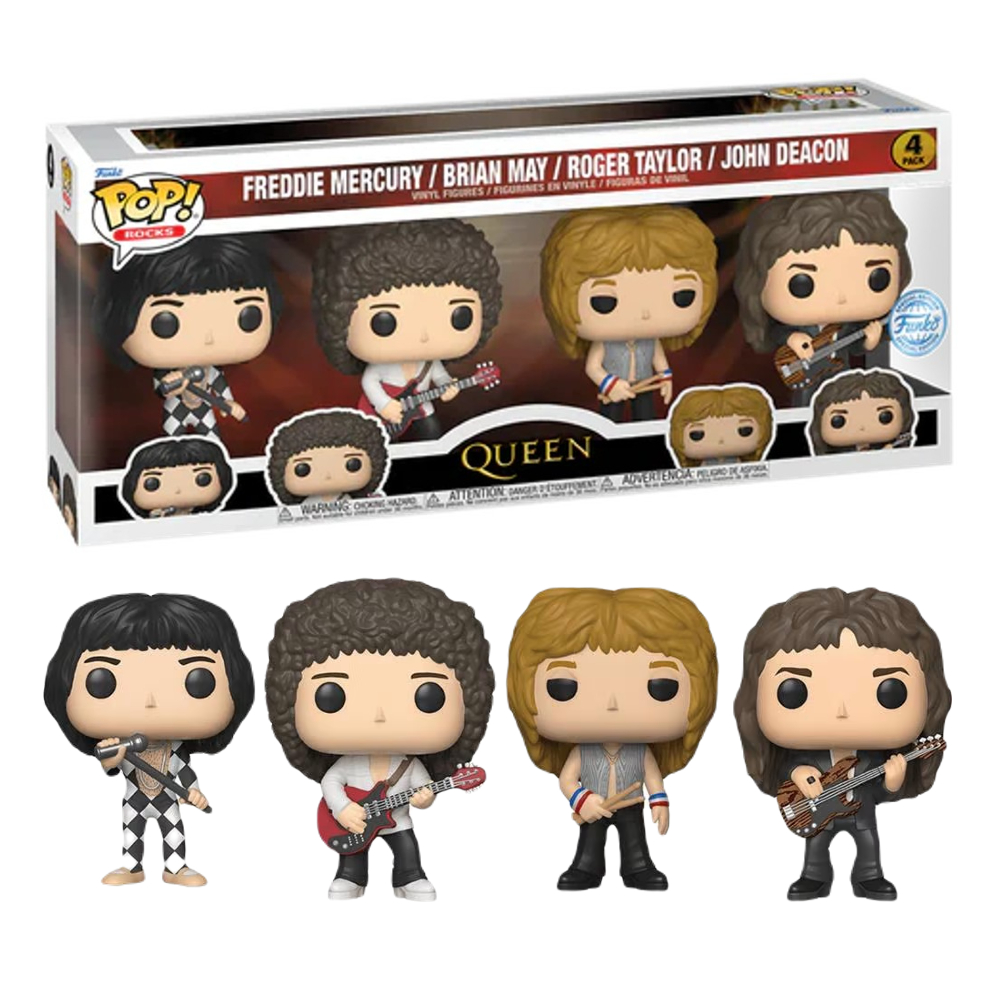 Funko Pop! Rocks Queen 4 Pack Exclusivo Original Colecionavel - Moça do ...