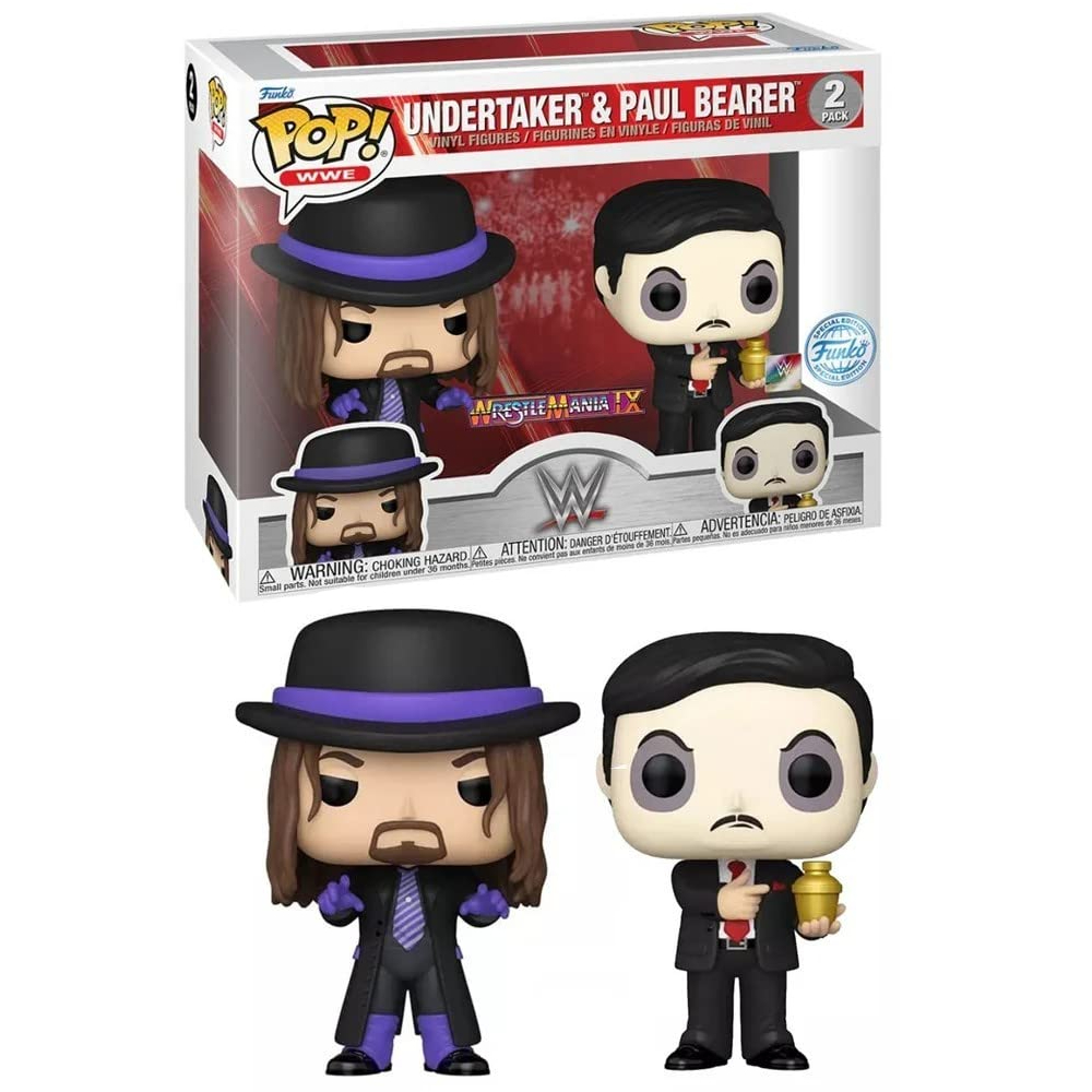 Funko Pop! WWE Undertaker and Paul Bearer 2 Pack Original - Moça do Pop ...