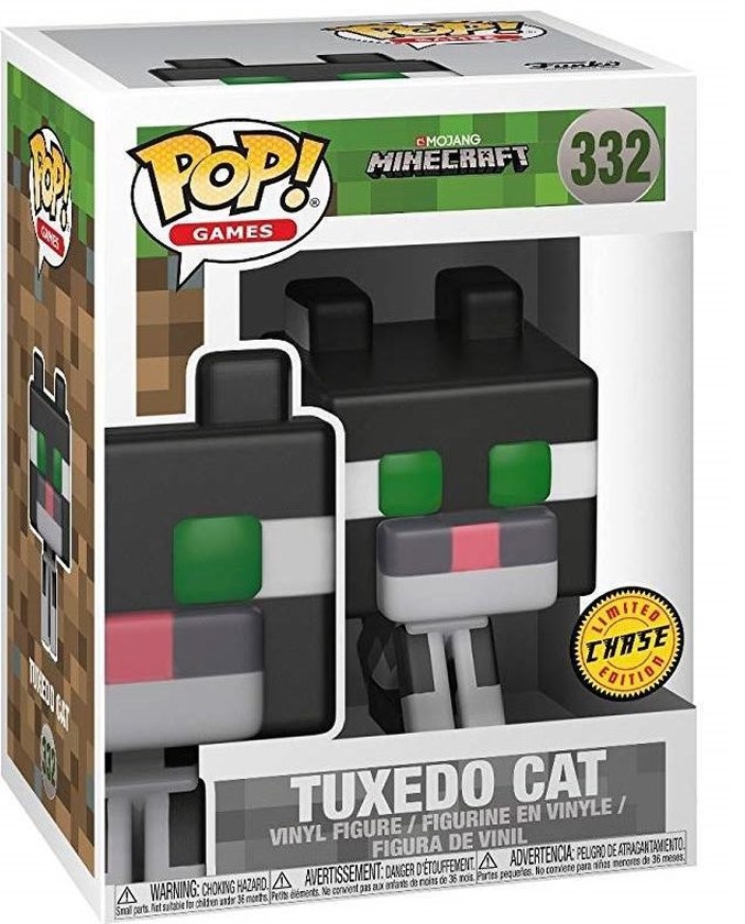 Funko Pop! Games Minecraft Tuxedo Cat 332 Exclusivo Chase Original ...
