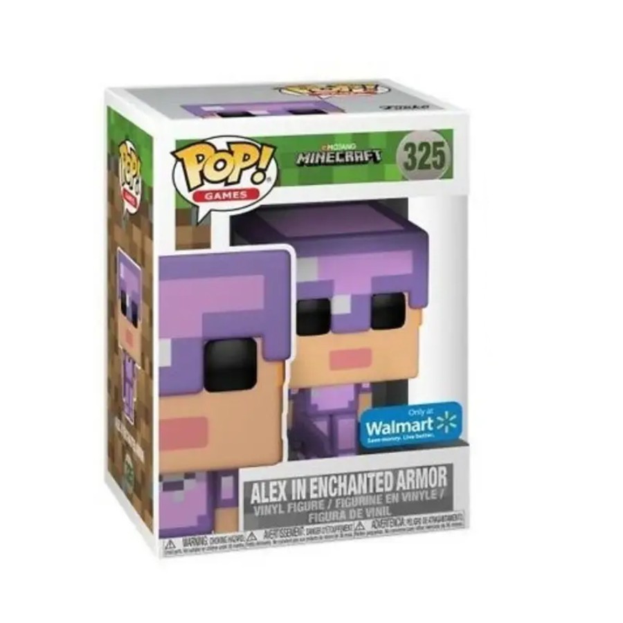 Funko Pop! Games Minecraft Alex In Enchanted Armor 325 Exclusivo - Moça ...