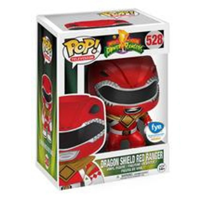 Funko Pop! Power Rangers Dragon Shield Red Ranger 528 Original - Moça ...