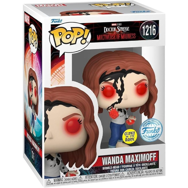 Funko Pop! Marvel WandaVision Wanda Maximoff 1216 Exclusivo Glow - Moça ...