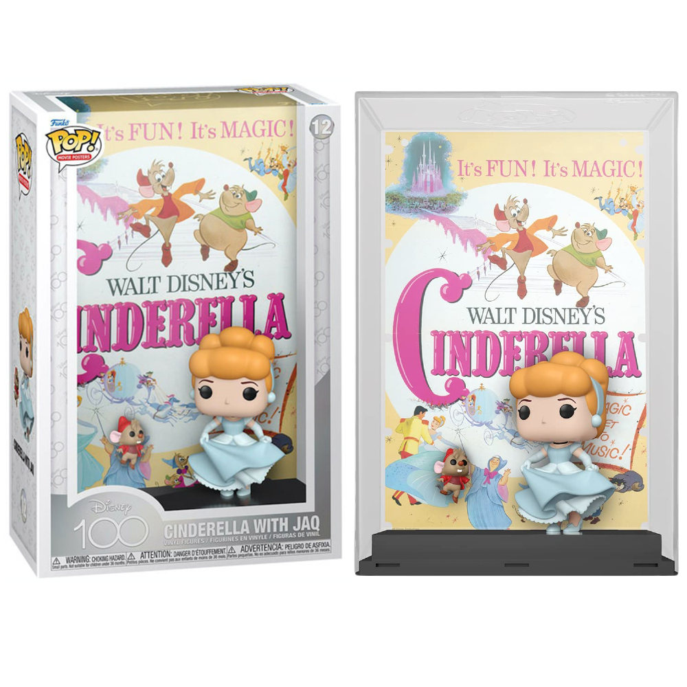 Funko Pop! Posters Filme Disney Cinderella With Jaq 12 Original - Moça ...