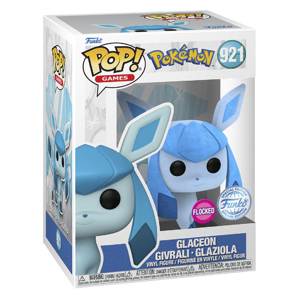 Funko Pop! Animation Pokemon Glaceon 921 Flocked Exclusivo Orginal ...
